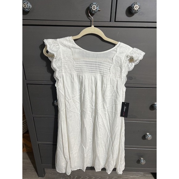 Andree | Dresses | Andree By Unit White Boho Small Dress Cotton Blend ...